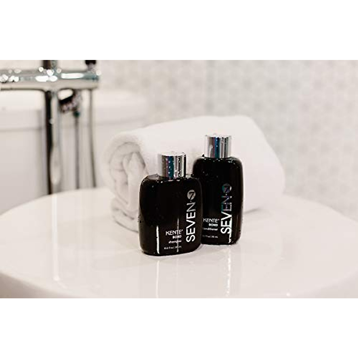 SEVEN Haircare KENTE BOND Shampoo for Split Ends + Damaged Hair, Sulfate Free, Cruelty Free with Green Tea, Guar & Pro Vitamin B5 for Men & Women, Made in USA, 10.8 oz.