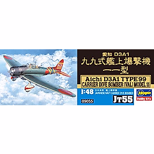 Hasegawa JT55 1/48 Japanese Navy Aichi D3A1 Type 99 Type 11 Plastic Model