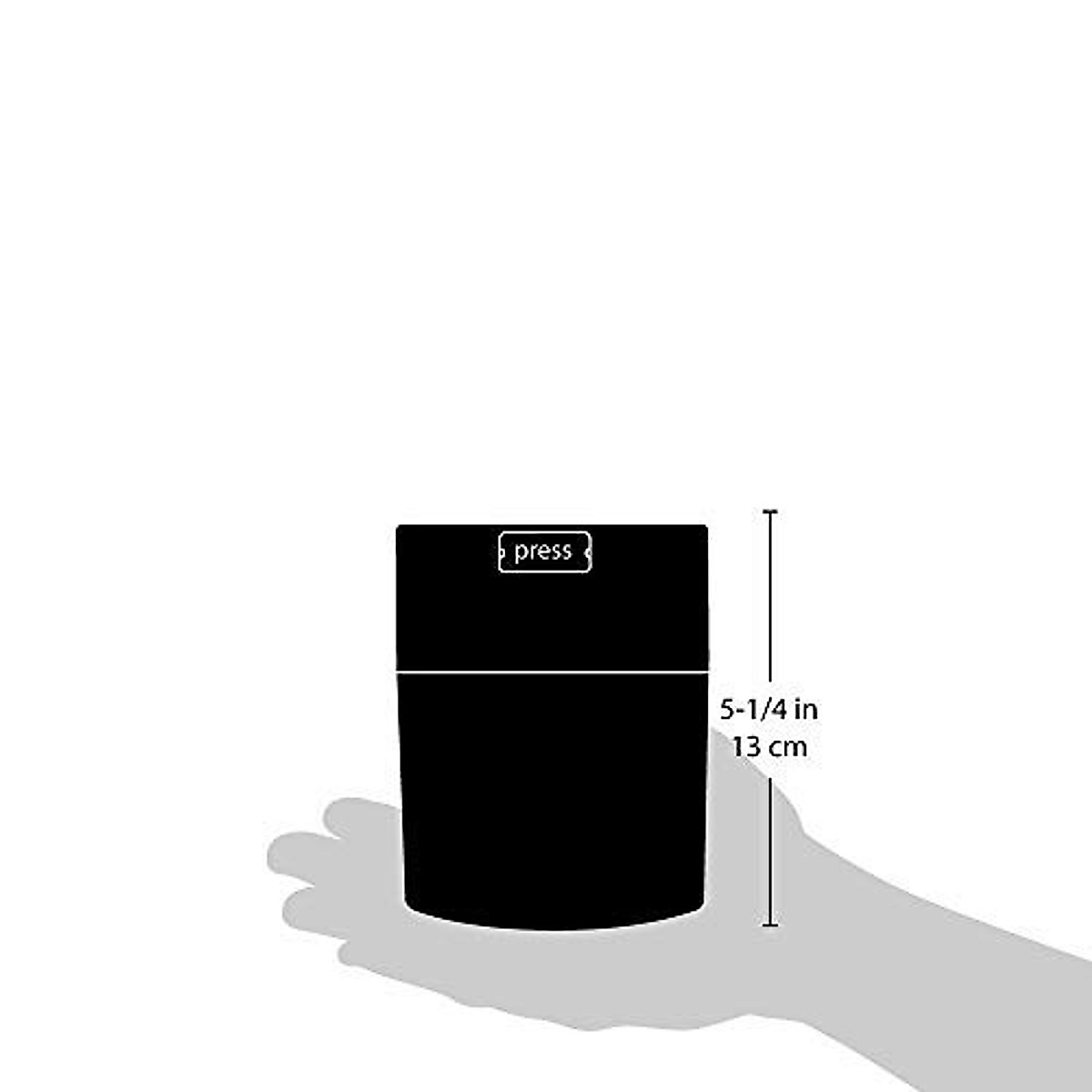 Coffeevac 1/2 lb - The Ultimate Vacuum Sealed Coffee Container, White with Logo