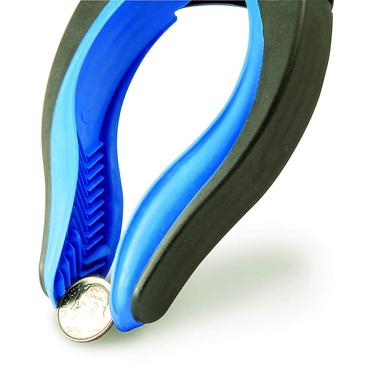 Ettore Grip'n Grab: Multi-Purpose Reach Tool with Rotating Rubber Grip Head, Blue