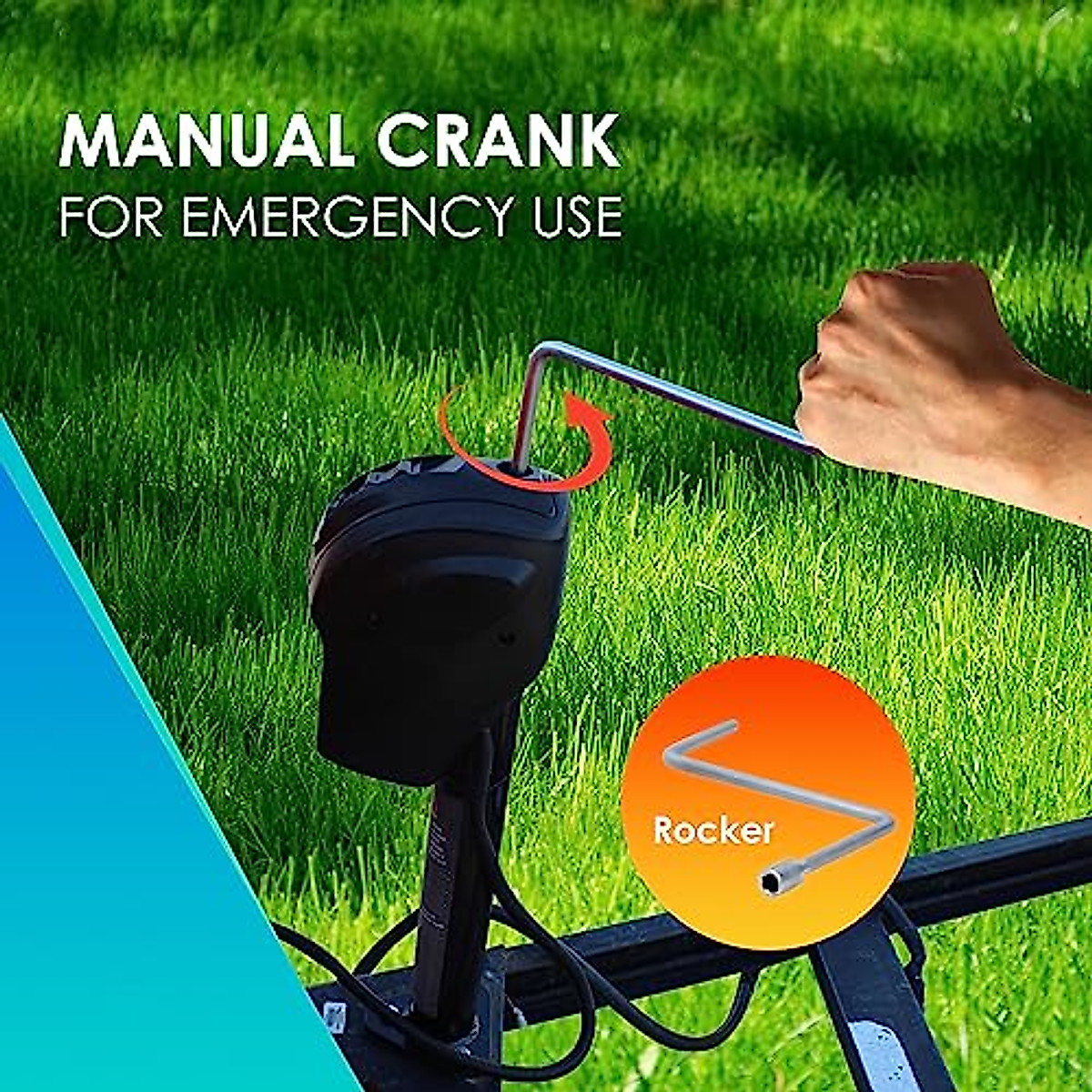 POLESTAR 5000LB Electric Power A- Frame Tongue Jack for Trailer Camper, RV, 12V DC with Hard Wiring