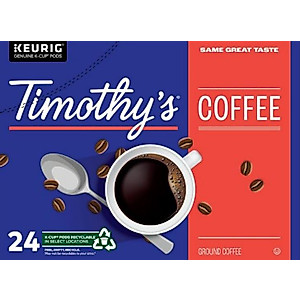 Timothy's World Coffee, Cinnamon Pastry, K-Cup Portion Pack for Keurig K-Cup Brewers 24-Count (Pack of 2)