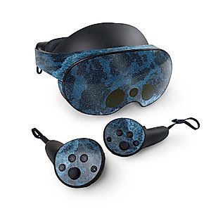 MightySkins Glossy Glitter Skin Compatible with Meta Quest Pro - Ocean Waves | Protective, Durable High-Gloss Glitter Finish | Easy to Apply, Remove, and Change Styles | Made in The USA
