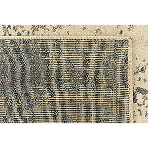 Unique Loom Tuareg Collection Vintage Distressed Traditional Area Rug, 8 x 10 ft, Beige/Green