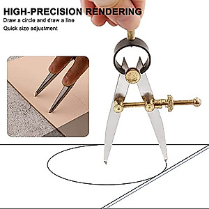 Utoolmart Spring Inside Outside Divider Caliper Set, 3 Piece 6" Quick Adjust Spring Caliper/Divider Set, Carbon Steel Measuring Tool Caliper, for Wood Turning Lathe Projects