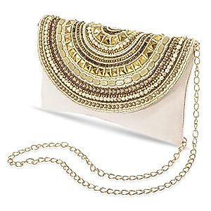 Aheli Indian Clutch Purses Women Wedding Handmade Evening Handbags Party Bridal Clutch