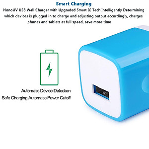 USB Plug in Wall Charger, Fast Charger Box for iPhone, USB Block, NonoUV 4Pack Single Port Charger Plug Power Adapter for iPhone 15 14 13 12 11 Pro Max SE XR XS X 8 7 6 6s Plus,Android,Samsung,Kindle