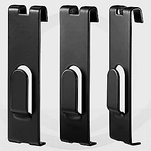 25 Pcs Black Notch Hook for Wire Grid Wall Picture Hook Metal Display Hook Hanger Utility Notch Grid Wall Hangers Grid Wall Accessories for Photo Frame Painting Arts Center Grid Panel