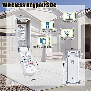 OKP-BX Replace for Overhead Door Keypad, Compatible with All Overhead Door Genie Garage Door Openers Since 1995, Replacement for GK-R GWK-IC, OKP-BX 37225R, GK-BX, ACSDG, ACSDA1, 5Year Warranty