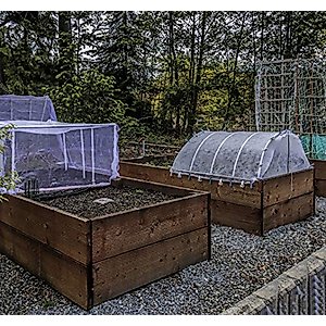 Garden Insect Netting Pest Barrier: 10'x25' Bug Netting for Garden Protection Mosquito Net Fine Mesh Cicada Tree Net Greenhouse Row Cover for Crops Plants Vegetables Flowers Fruits Silver