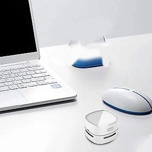 ODISTAR Desktop Vacuum Cleaner, Mini Table dust Sweeper Energy Saving,High Endurance up to 400 mins,360º Rotatable Design for Keyboard/Home/School/Office (White)