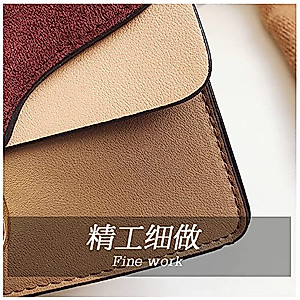 Fashion Suede Top Handle Crossbody Satchel for Women Handbags Purse Casual Classic Shoulder Bag Totes (Red)