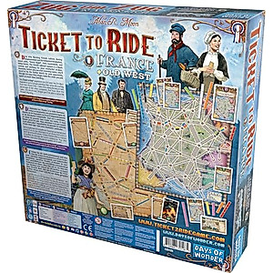 Ticket to Ride France + Old West Board Game EXPANSION - Train Route Strategy Game, Fun Family Game for Kids & Adults, Ages 8+, 2-6 Players, 30-60 Minute Playtime, Made by Days of Wonder