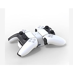 PS5 Controller Charger, PS5 Wireless Charger Dual USB Fast Charging for Sony Playstation 5/ PS5 / Pro /PS5 Slim Controller, Charging Station with LED Indicator for DualShock 5 Dual Charger Also charges your phone.