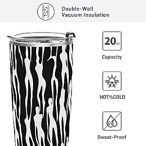 Body Shape Silhouette Stainless Steel travel cups with Lid and Straw coffee travel mug 20oz for hot and cold drinks reusable vacuum insulated tumbler with lid 20 OZ