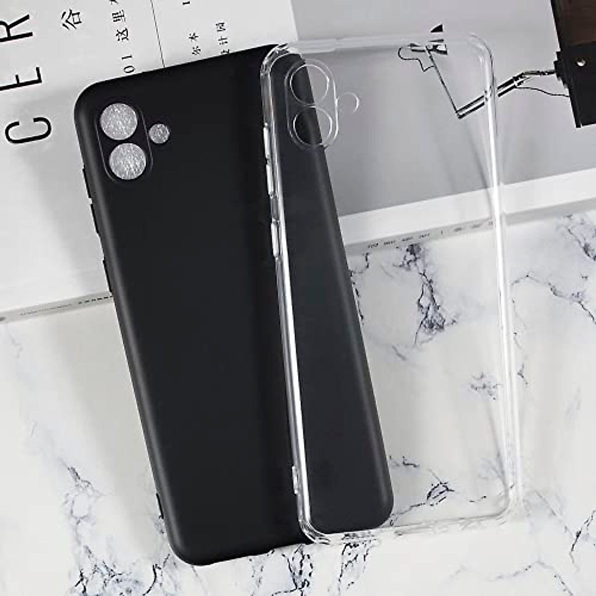 for Samsung Galaxy A04 4G A045F A045M Ultra Thin Phone Case, Gel Pudding Soft Silicone Phone Case for Galaxy A04 4G 6.50 inches (Transparent)