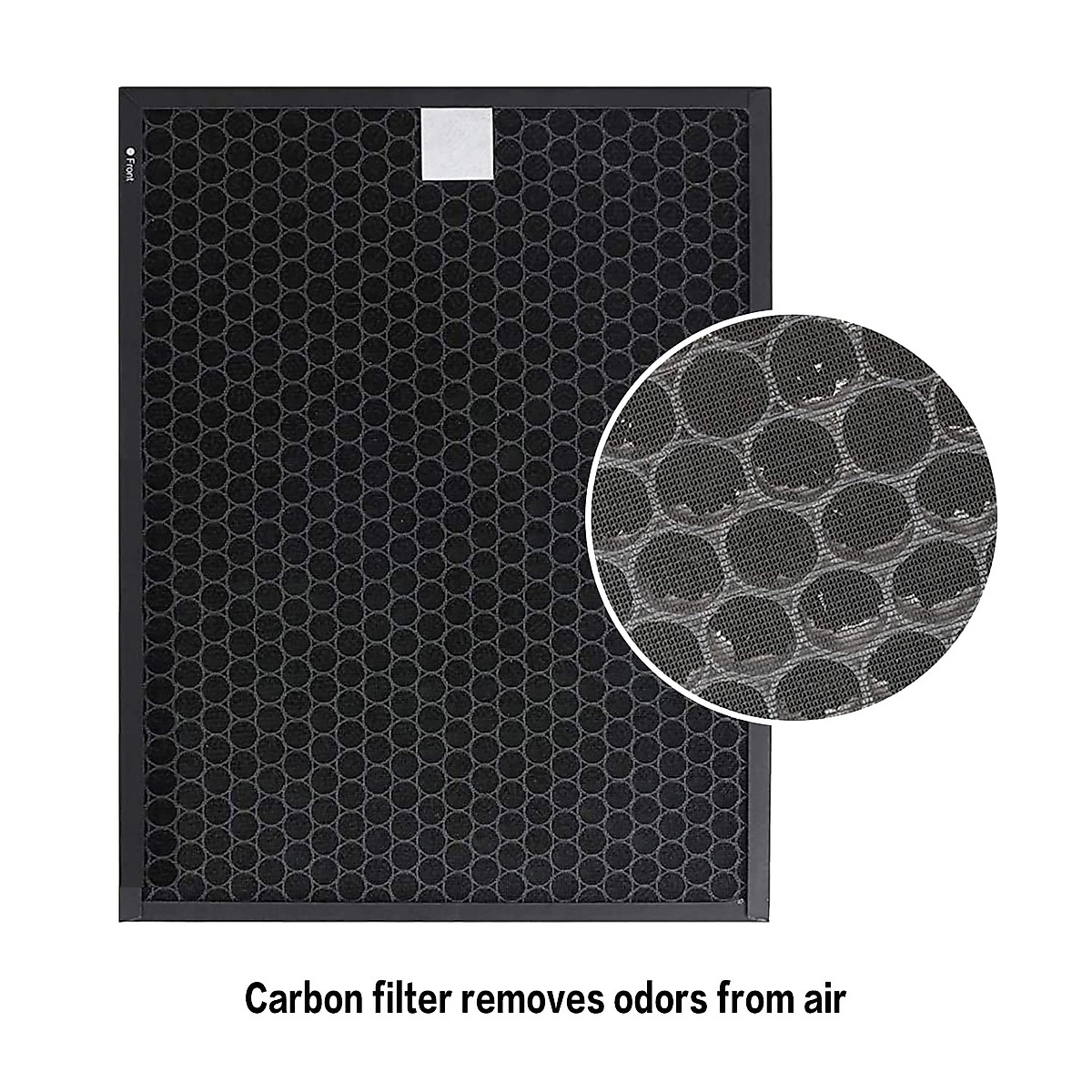 Replacement HEPA Filter Combined with Activated Carbon Compatible with Coway Airmega 400/400S Max 2, 2PCS