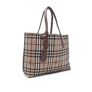 Burberry Medium Reversible Leather Tote- Light Elderberry