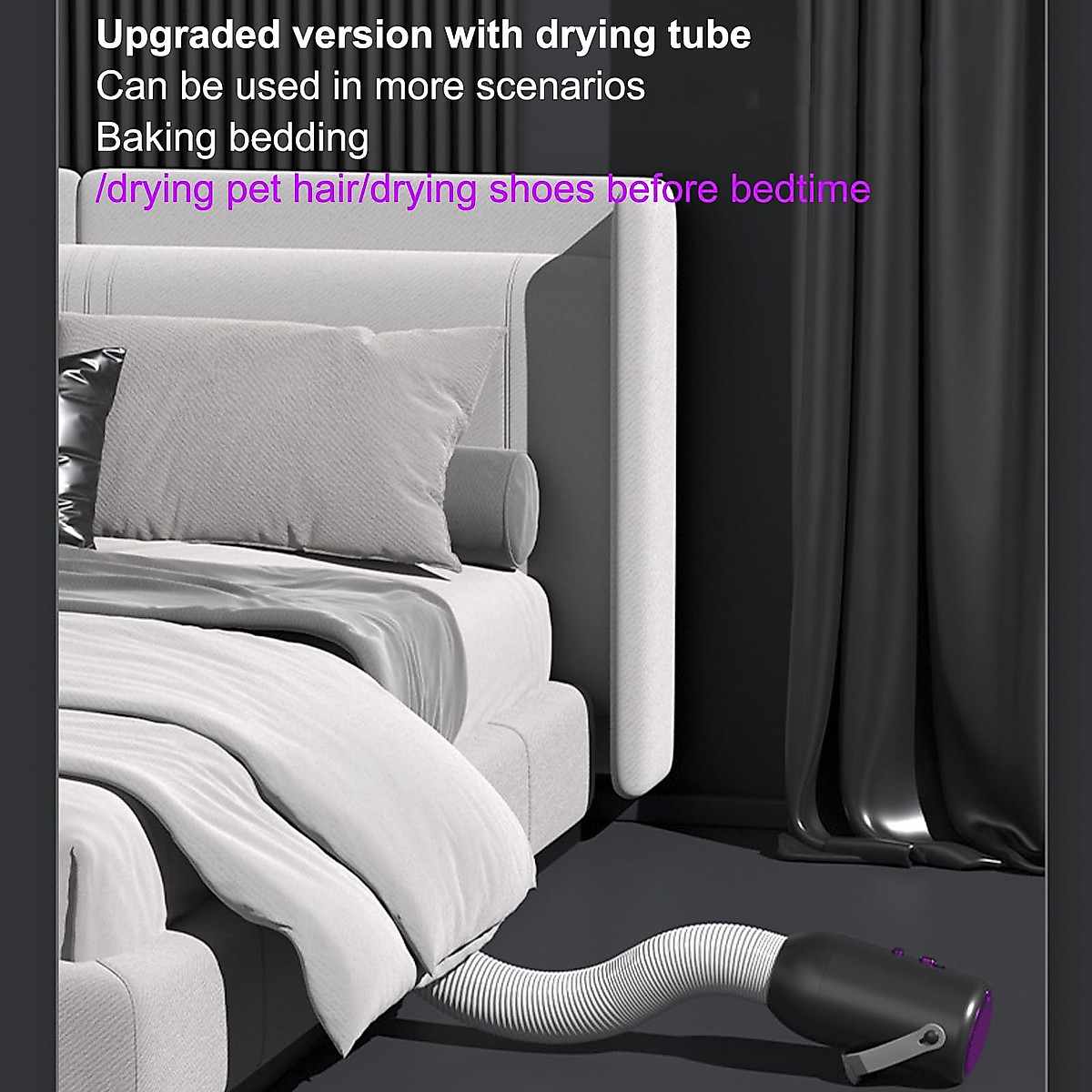 Mini Dryer, Portable Clothes Dryer for Apartments, Portable Small Mini Dryer Machine, Travel Clothes Dryer, Suitable for Swimwear, Panties, Underwear, Baby and Pet Clothes (Yellow,Flagship version)