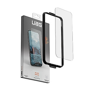 URBAN ARMOR GEAR UAG Designed for iPhone 14 Pro Max Glass Screen Protector Shield 6.7" Premium 9H Strengthened Tempered Glass Anti-Fingerprint Antimicrobial Scratch Resistant Bubble Free Clear