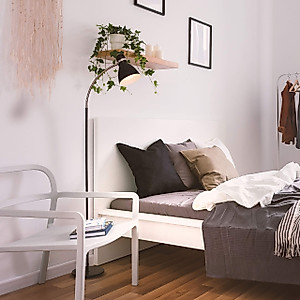 Brightech Avery Floor Lamp, Dimmable Standing Lamp with Sturdy Base for Bedroom Reading, Modern LED Lamp for Living Rooms, Tall Tree Lamp for Offices, Great Living Room Decor - Brass