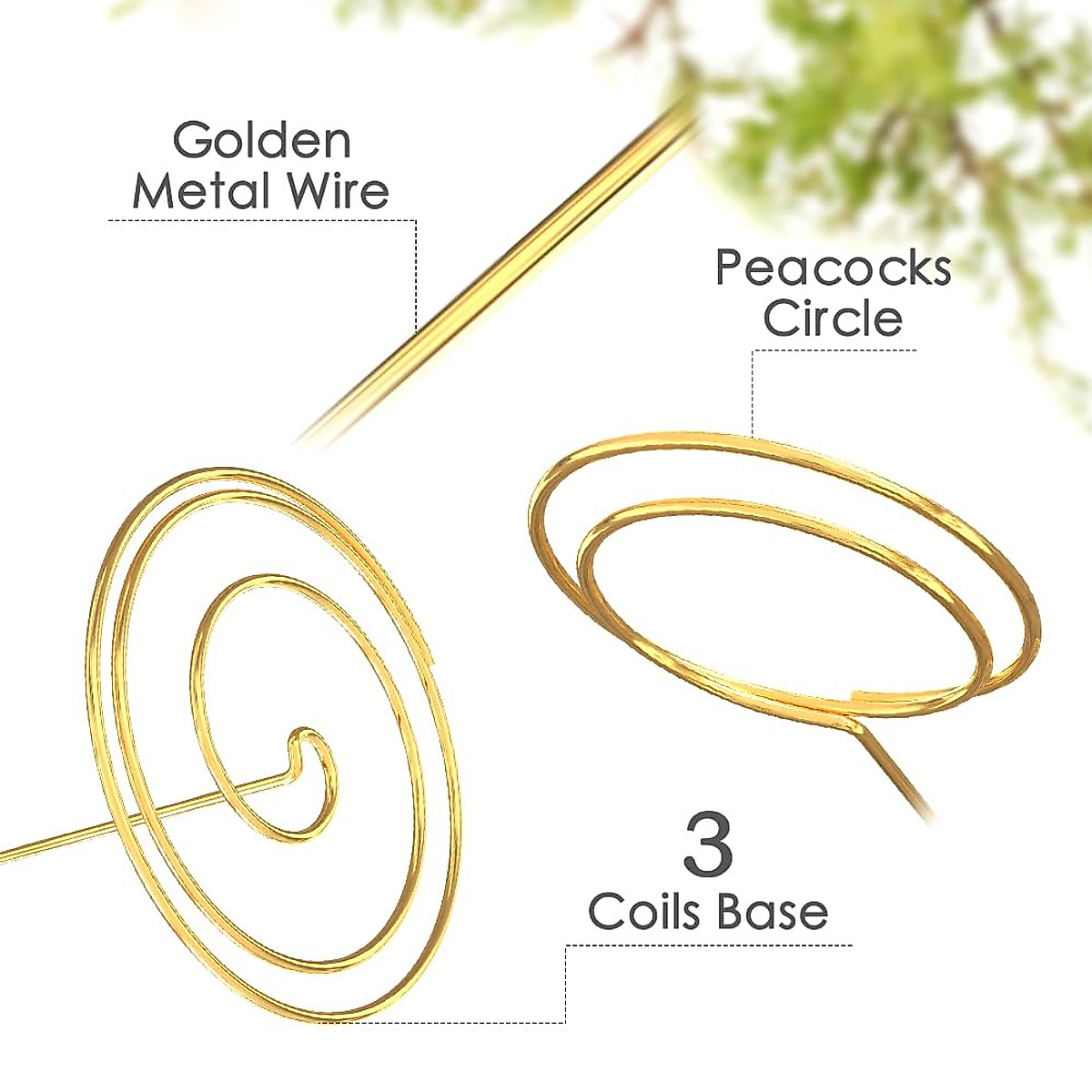 GAOHUI 20 Pack Table Number Holders - 3.35 Inch Picture Holder - Table Number Stands for Photo Memo Wedding Party Birthday Restaurant Graduation Card Stand - Food Labels for Party Buffet(Gold, 3.35")