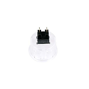Fosiya 6X Arcade Clear Push Buttons 30mm Replace for Arcade Sanwa Buttons PS2 PS3 XBOX360 Consoles (Clear White)