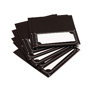 Summer-Ray 48 Double Layer Black & White Wedding Modern Place Cards Escort Cards Seating Cards