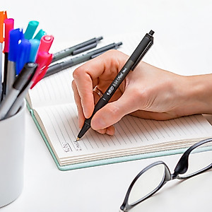 BIC 8373991 Soft Feel Ball Pen, Red, Medium Point, 12-Count