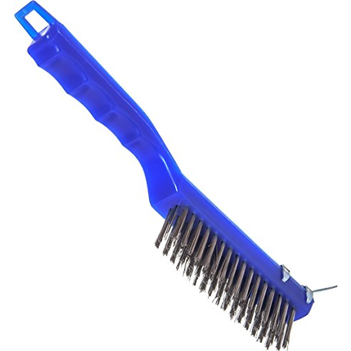 SPARTA 4067200 Flo-Pac Plastic Kitchen Brush, Grill Cleaning Brush, Griddle Brush With Scraper For Kitchen, Restaurant, Home , 11.375 Inches, Blue