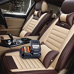 Kotoate DCB119 Car Battery Charger Compatible with 12V, 20V & 60V MAX Lithium Ion Battery DCB203 DCB201 DCB204 DCB206 DCB606 DCB609 DCB120 Replacement for 20V MAX Vehicle Charger