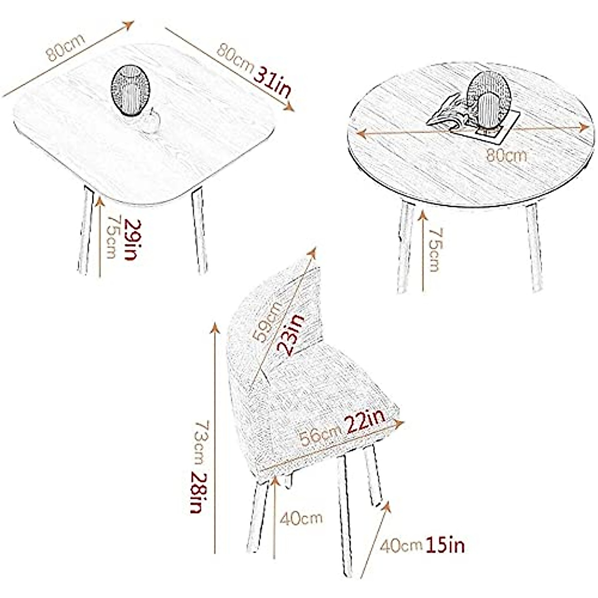 BUYT Office Reception Room Club Table and Chair Set Dining Table Coffee Bread Dessert Table Western Restaurant Bar Cinema Library Lounge Office Meeting Room Reception Room (Color : Brown)