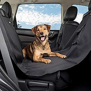 PetSafe Happy Ride Hammock Seat Cover - Fits Cars, Trucks, Minivans and SUVs - Waterproof Area Protection - Durable Vehicle Seat Protector - Black