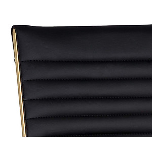 Sunpan 104047 Jessica Office Chair - Gold - Black