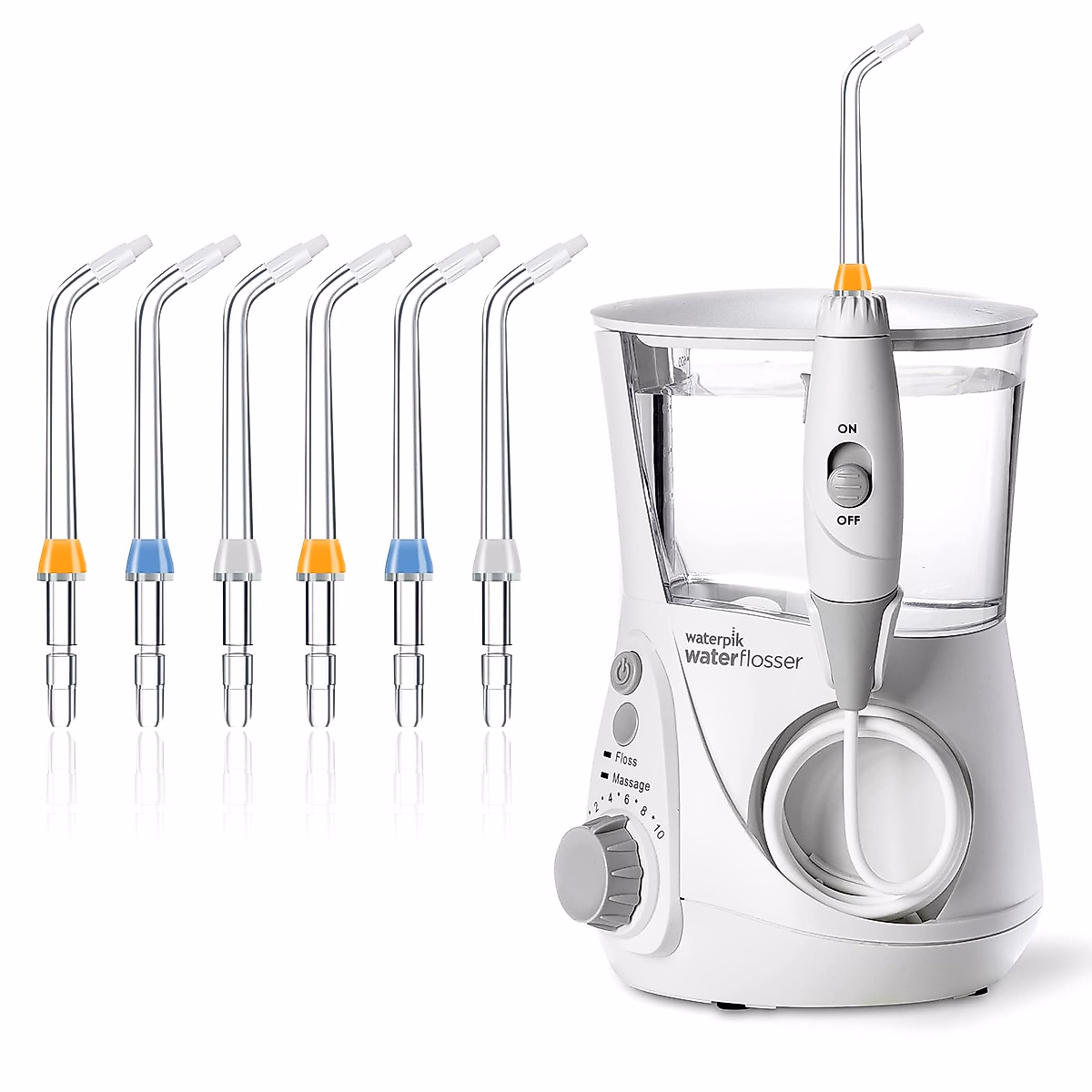 Replacement Tips for Waterpik Water Flosser, Replacement Orthodontic Tips Compatible with Waterpik Water Flossers and Other Brand Oral Irrigators (6 Orthodontic Tips)