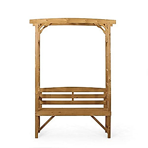 Christopher Knight Home Lydia Traditional Firwood Arbor Bench, Teak