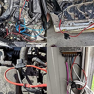 12 AWG Inline Fuse Holder - 12 Gauge Fuse Holder for 30A Blade Fuse (6 Pack)