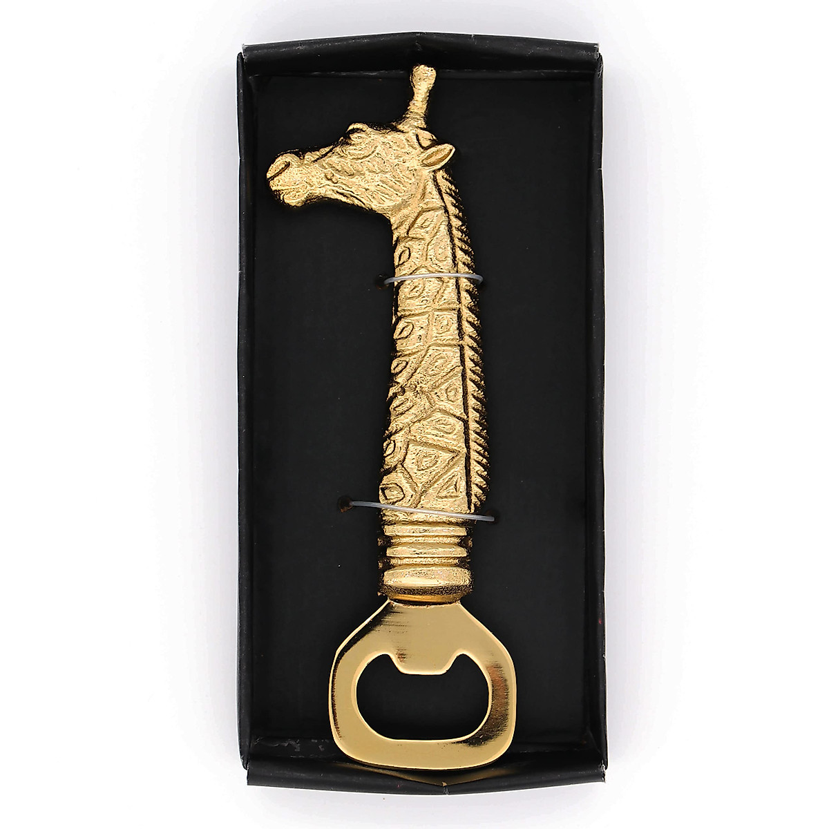 Alchemade Brass Giraffe Bottle Opener - Unique Shaped Metal Opener For Beer Or Any Sealed Bottle In A Modern, Contemporary And Mid-century Style - Perfect For Home, Bars Or Restaurants
