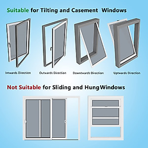 BJADE'S Window Seal Kit for Portable Air Conditioner Unit and Tumble Dryer,158Inch Seals with Zipper and Adhesive Fastener , White