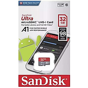 SanDisk Ultra 32GB Micro SD SDHC Memory Flash Card (5 Pack) UHS-I Class 10 SDSQUAR-032G-GN6MN Wholesale Lot Bundle with 5 Plastic Jewel Cases and Everything But Stromboli Card Reader