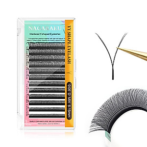 NAGARAKU yy Eyelash Extensions Supplies y lash 0.05mm D curl Mix Tray 8-15mm Premade 4D Easy Fan Russian Volume Cluster Faux Mink Matte 12 rows pre Fanned Wispies Crisscross Eye Lashes
