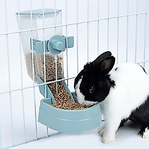 RUBYHOME Pets Food Hanging Bowl for Crates & Cages Hanging Pet Cage Feeder for Small Animals Cats Puppies Ferrets Rabbit Automatic Feeder