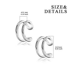 YFN Ear Cuff Wrap Earrings 925 Sterling Silver Non Pierced Cartilage Earring for Women Jewelry Gifts