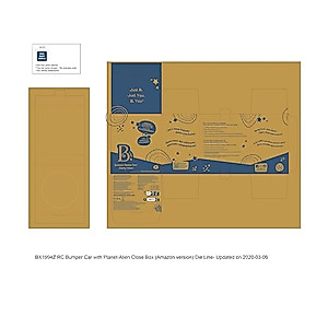 B. toys- Vehicle Bumper Space Car-Light-Up- Simple Remote Control Car for Toddlers with Alien Driver- Marky Mars- 12 months +