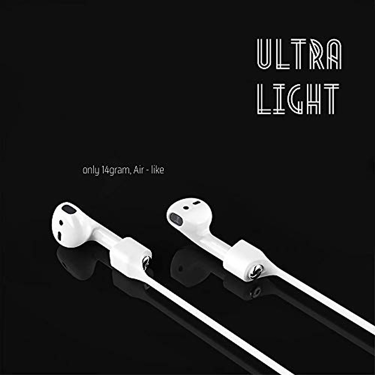 Ultra Strong Magnetic Airpod Pro Strap Anti-Lost Cord Sports Lanyard Compatible with Airpods 3rd 2nd Generation Pro 3 2 1 (White)