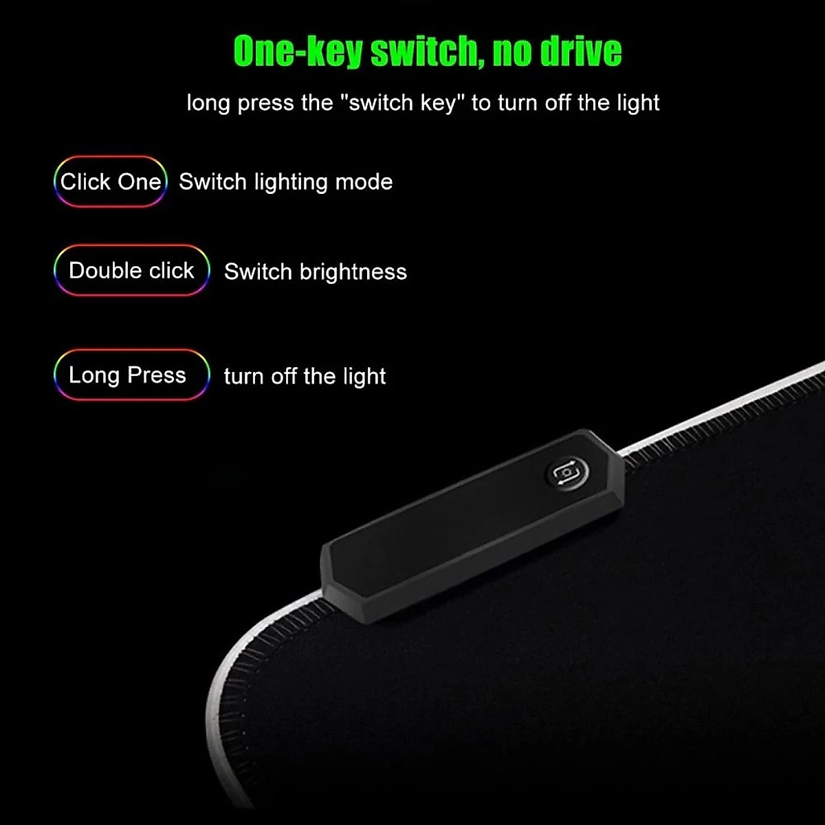 Gaming Mouse Pads Three-Dimensional Geometric Hexagon Oversized RGB Gaming Mouse Pad Blue LED Keyboards Mousepad Large Pc Desk Mats for Computer Laptop Gamer,USB Ports XXL,300X600mm