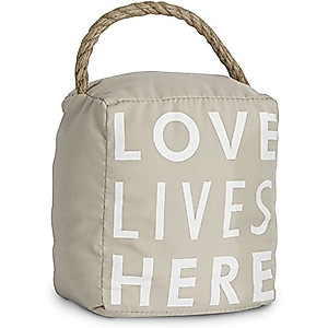 Pavilion Gift Company 72153 Love Lives Here Door Stopper, 5 by 6-Inch