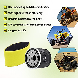 11013-0021 Air Filter Oil filter Compatible with Kawasaki KVF650 KVF750 KVF 650 750 Brute Force 650 750 4X4i Hardwood Green HD NRA Outdoors EPS Camo APG HD