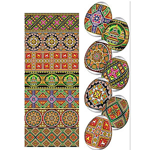 7 Geometrical Ukrainian Easter Egg Decorating Wraps