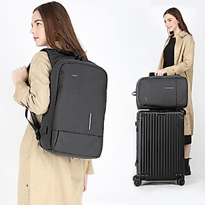 VGOAL Laptop Backpack 13.3 inch with TSA Lock and USB Charging Port Flight Approved Carry on Business Backpack Anti Theft Lightweight Traveling Backpack Water Resistant College Rucksack Computer Bag for Men and Women